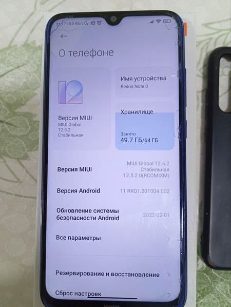 Redmi note 8 xotira 64gb +4gb