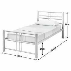Krovat metalldan loft stilda