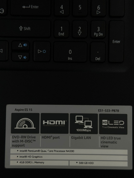Продам ноутбук acer