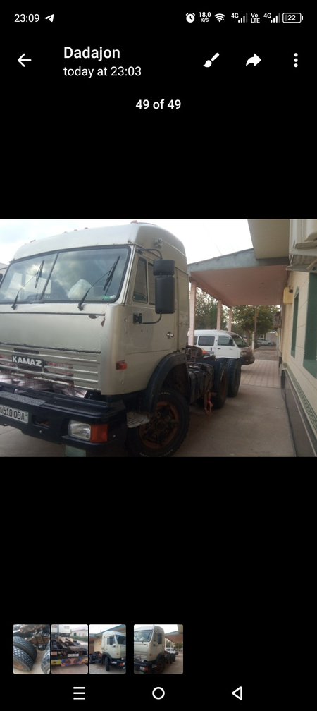 Kamaz yegach sotiladi