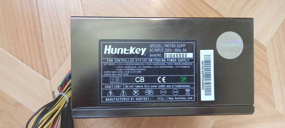 Не рабочий блок питания Huntkey 700W