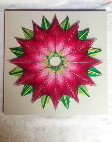 Картина нитями String Art