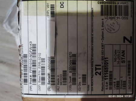 Межсетевой экран Cisco Firepower FPR1010-NGFW-K9