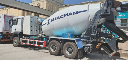 Миксер газовый SHACMAN 10м3 куб (автобетоносмеситель) продажа