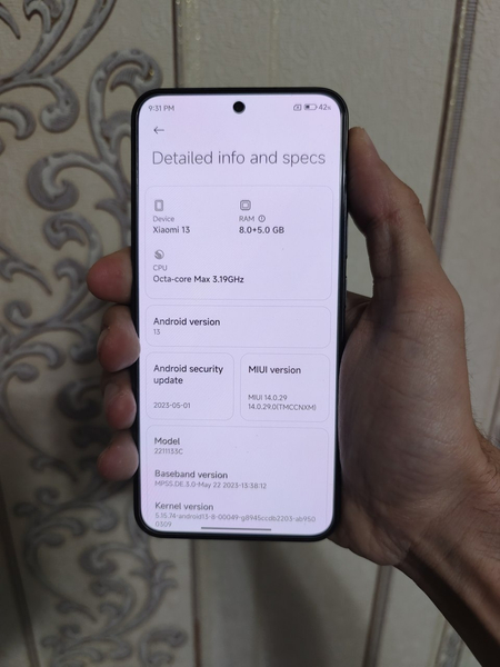 Xiaomi 13 black piano