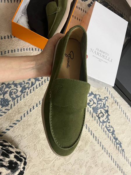 Замшевые мокасины Loro Piana мужские лоферы Лоро Пиана