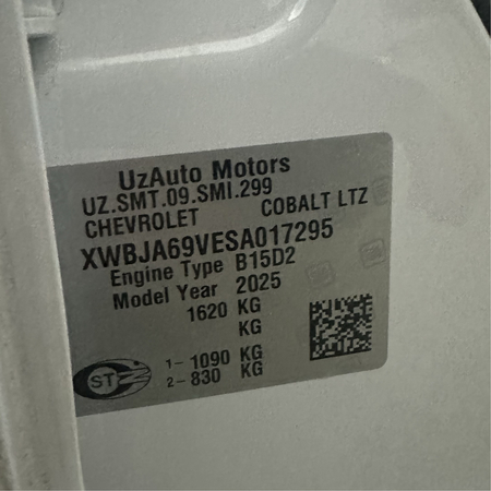 Cobalt 2024/2025 4 pozitsiya oq