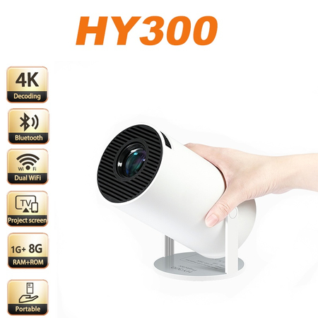 Смарт проектор hy300 для домашнего кинотеатра smart портативный, wifi