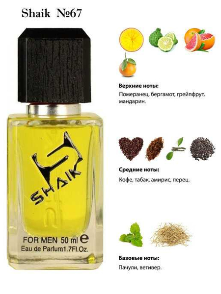 Givenchy - Play for him, Shaik №67, духи для мужчин, 50 мл