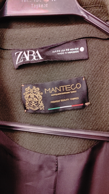 Пальто zara размер XS