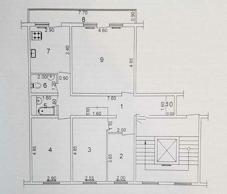 #461 Мирзо-Улугбек, Дархан 4/2/9, 94 м2. ор-р метро Х.Алимжан