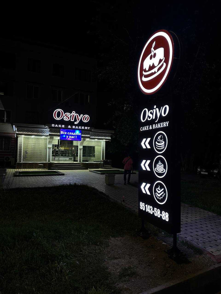 Banner orakal bo‘rtma harflar stend poligrafiya reklama telefon lazer