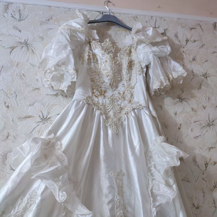 Свадебное платье 1997года. Ретро