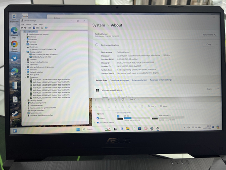 Ноутбук Asus Tuf GAMENG AMD Ryzn 5 SSD 512GB ОЗУ 8GB GTX 4GB