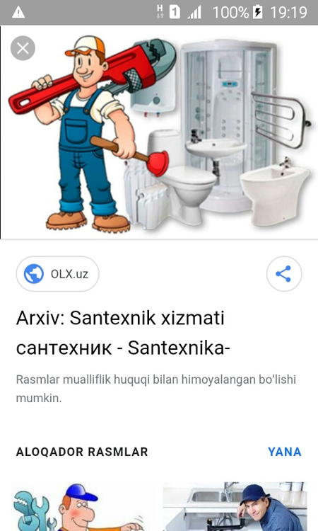 Santexnika xizmati Toplivi pol Radiyator  Katyol  Issiq sovuq suv tort