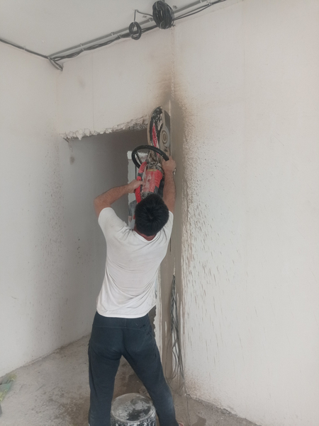 Beton buzish.Beton kesish