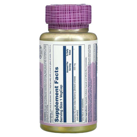 Solaray, Berberine, 500mg, 60 VegCaps