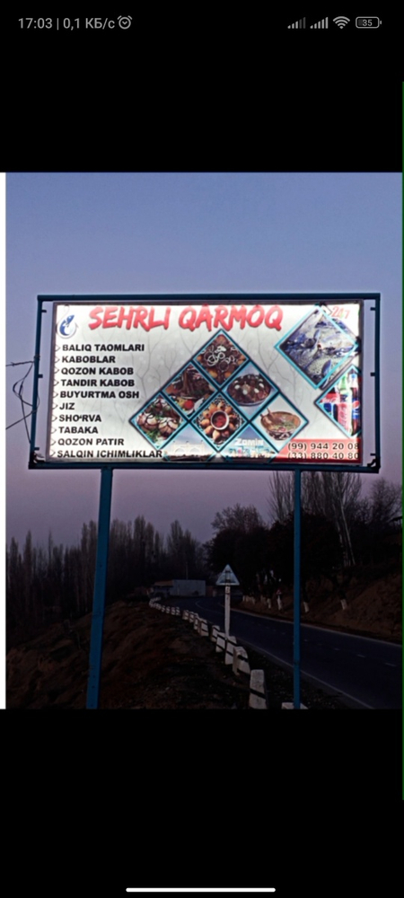 Zominda Sehrli qarmoq choyxonasi va Choyx. yonida 3 ga yeri sotiladi