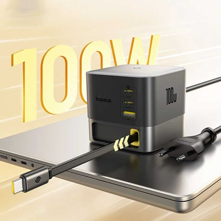 Baseus 100W Super GaN⁶ PD 3.1 Fast Charger 3C+U MacBook/iPad/iPhone 15