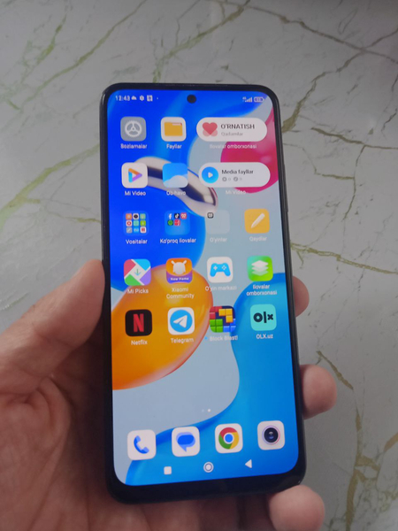 Redmi note 11S hotirasi 8/128 tali full