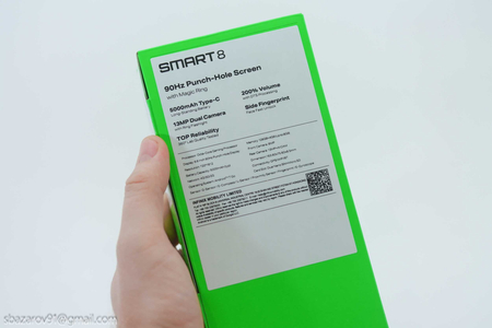Infinix Smart 8   3/64 с IPS 90Гц дисплеем и 8-ядерным CPU 1.6GHZ