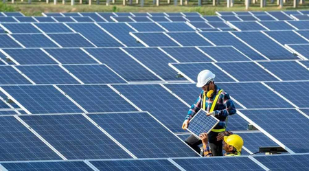 Установка солнечный панели On Grid и Off Grid система
