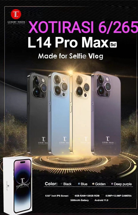 14 pro maxga oxshash telefon optom bizda