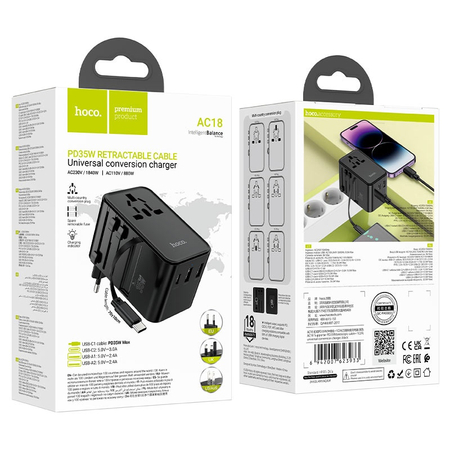 Сетевое Hoco AC18 Supporter PD35W EU / US / UK / AU