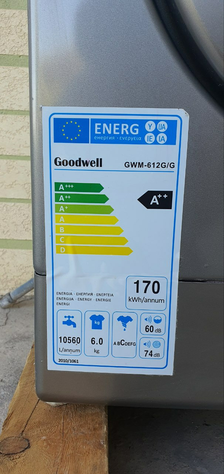 Стриальная машина Goodwell 6 kg