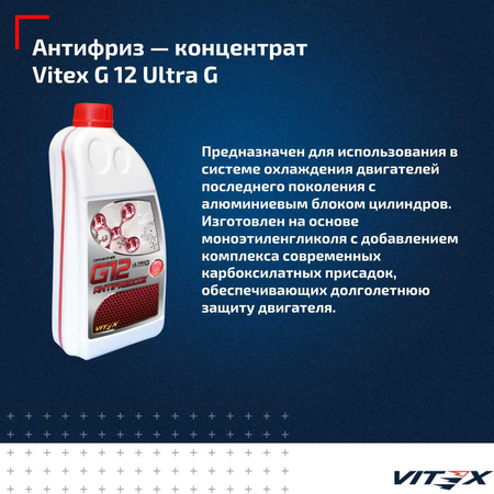 Антифриз-концентрат VITEX ULTRA G11/G12 (-72C)