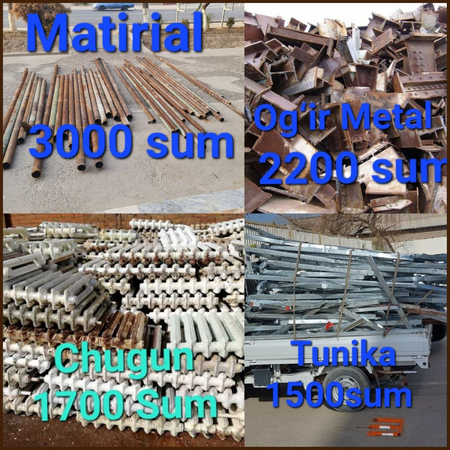 Metallom olamiz. Xar xil turdagi metallalom qayta ishlash