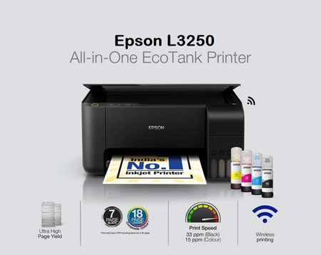 Epson L3250, новый. Янги. 3в1, Wi-Fi, цветной и черно-белый.