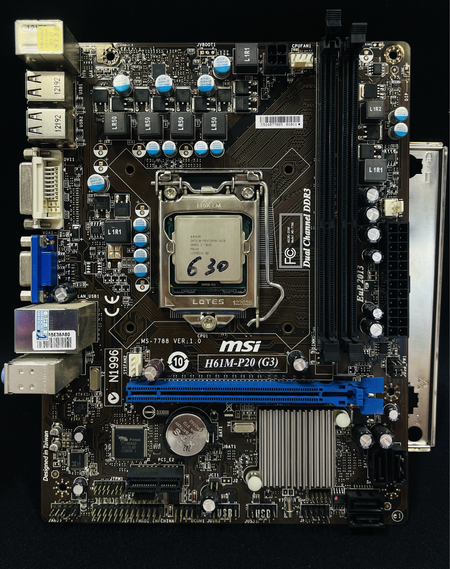 Материнская плата H61 + Pentium