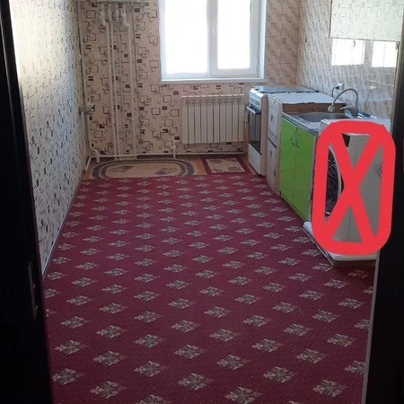 Кизил гиштли домдан 1хоналик 5кават сотилади