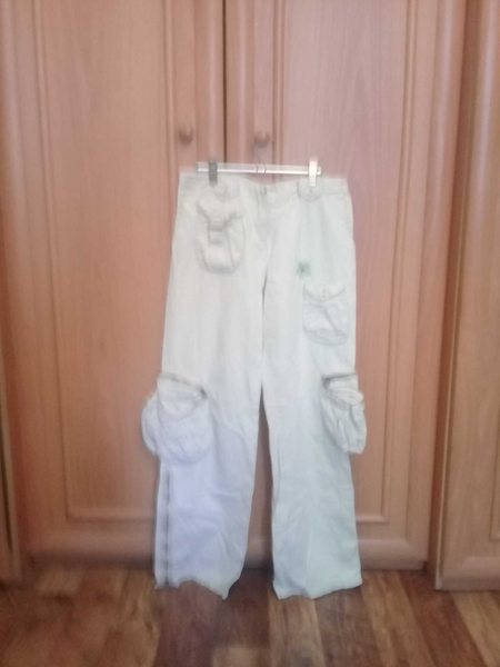 Женские светлые х/б брюки