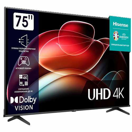 Телевизор Hisense 75A6K Smart 4K