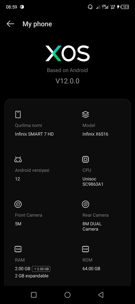 Infinix smart 7 HD