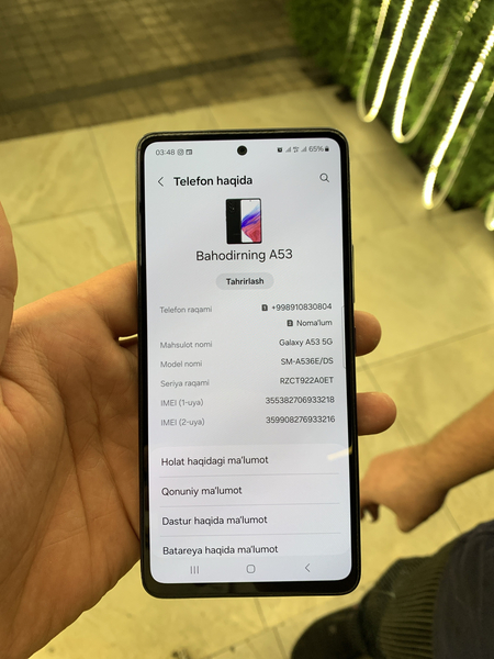 Samsung galaxy A53 8 256