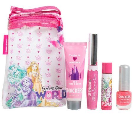 Набор для макияжа Lip Smacker Princess Glam Bag, бальзам для губ, блес