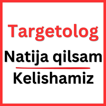 Targetolog - Bonus Sotuv matnlari + 1 haftagacha tekin