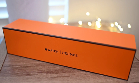 Apple watch Hermes 10 series 46mm Silver Titanium Navy Torsade