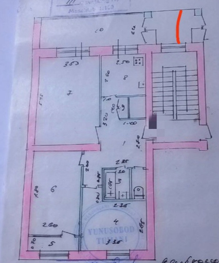 Юнусабад 4 - 3/3/4 спецплан 76м²