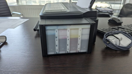 Цветной принтер Epson L110 с краской