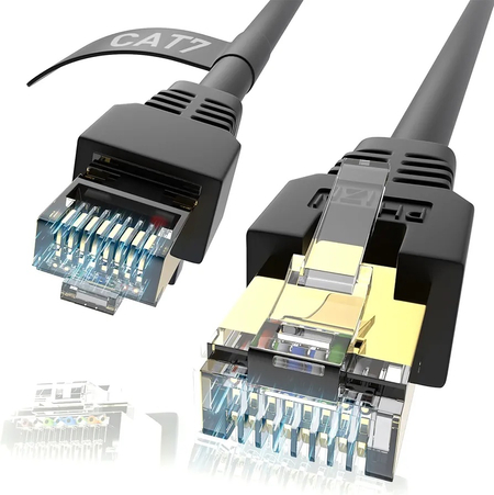 NEW CAT 7 Лан Кабель, сетевой | 
 интернет скорост 10 000 Mbps ( 10М )