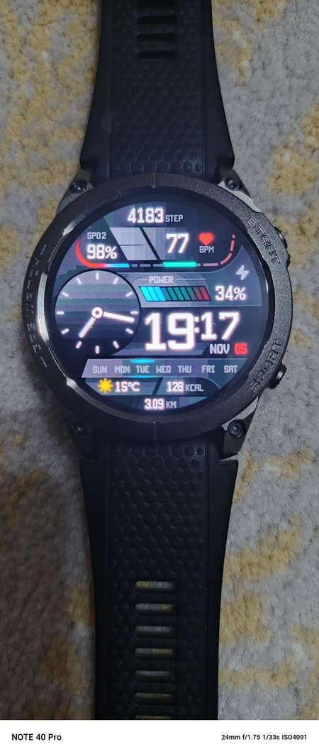 ZEBLAZE STRATOS,-3 SMART WATCH сатилади ишлатилмаган заряд 20 гун тута