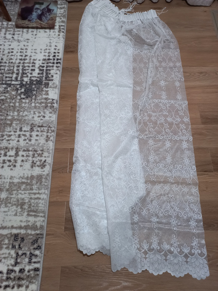 Тюль белая 1,8м длина