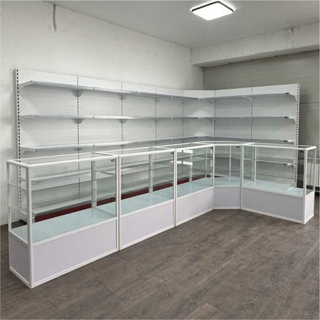 Торговые витрины и стеллажи, metall tokchalar