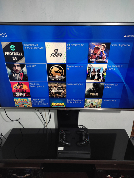 Ps4 slim 1TB v:6.72 прошитый+23 игры
