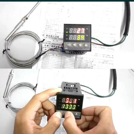 REX-C100 регулятор температуры 0-400°C max.40A SSR. Печка, духовка