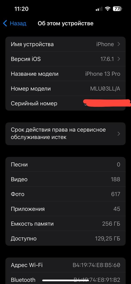 Iphone 13 pro 256 gb